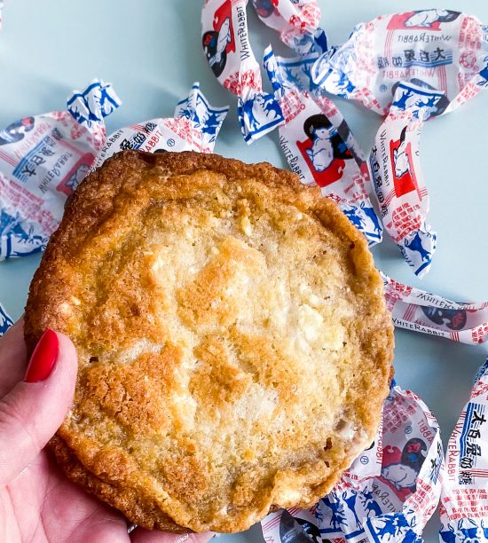 White Rabbit Candy & White Chocolate Cookies Recipe - foodnerd4life